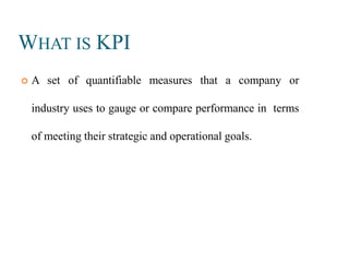 KPI.pptx | Operating Systems | Computer Software and Applications
