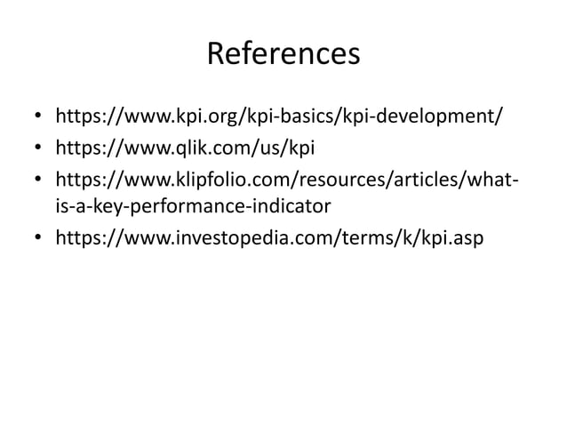 kpi | PPTX | Operating Systems | Computer Software and Applications