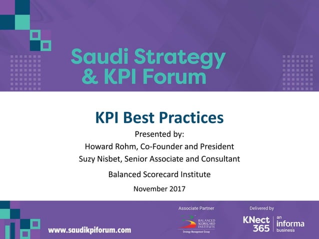 Webinar: KPI Best Practices | PDF