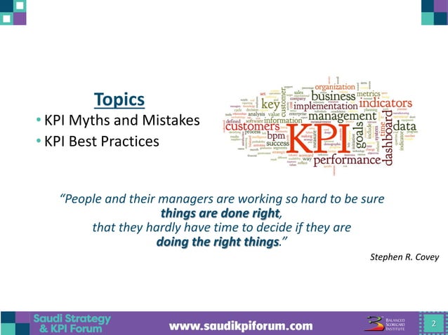 Webinar: KPI Best Practices | PDF