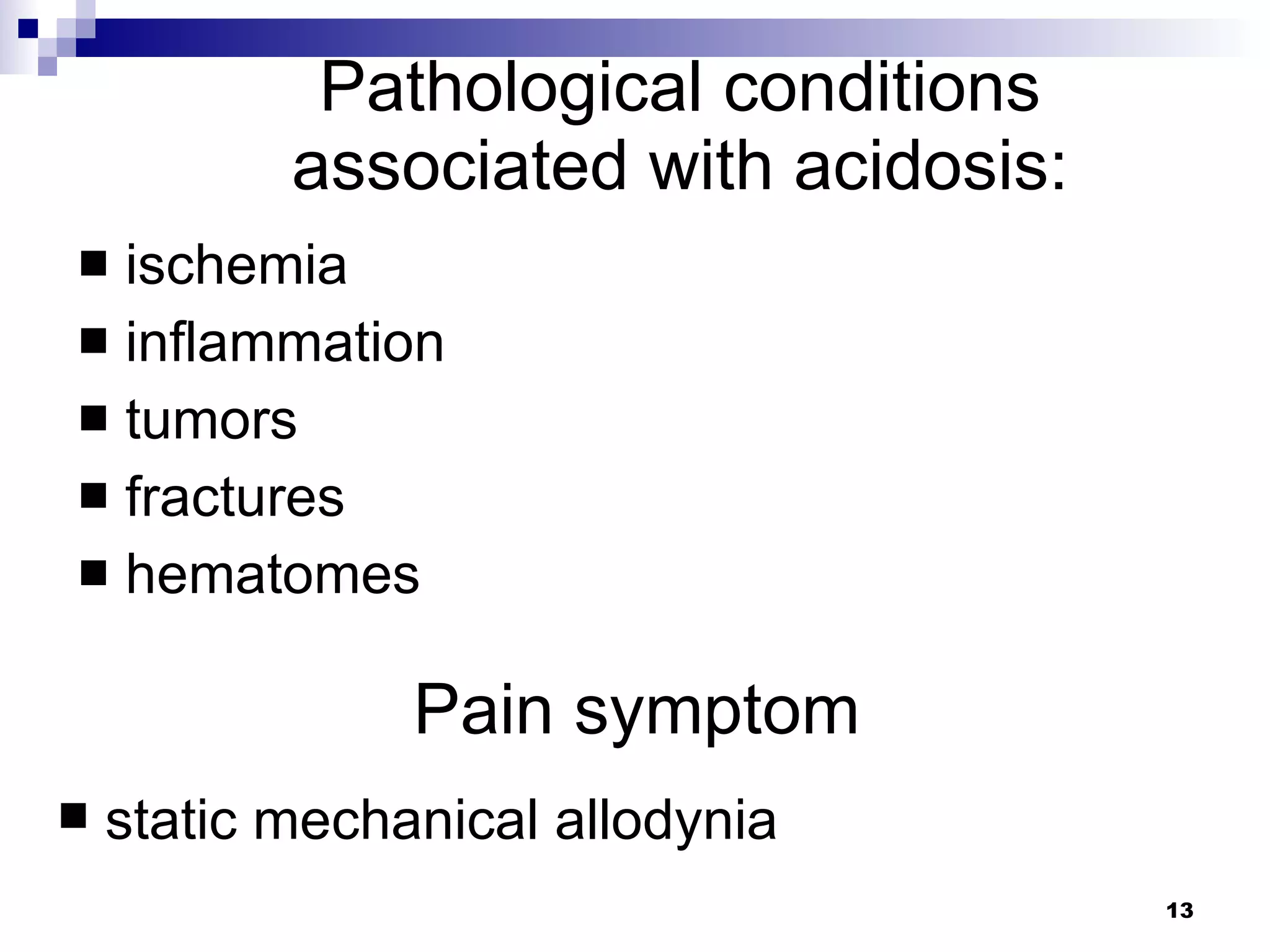 Molecular Mechanisms of Pain. Part 1 | PPT