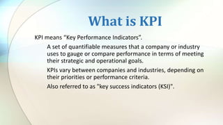 KPI and Prioritization | PPT