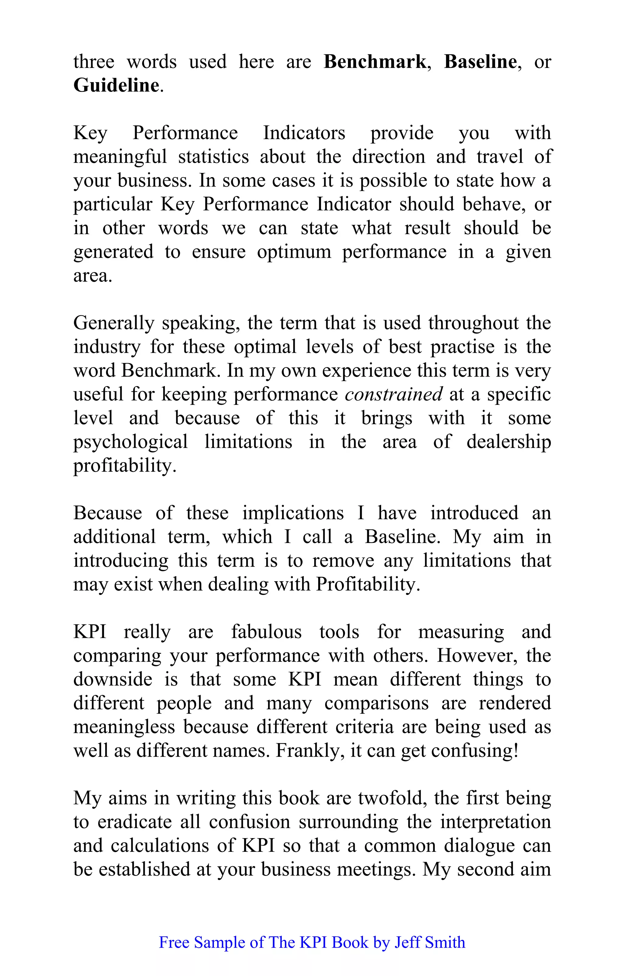 Kpi book sample | PDF