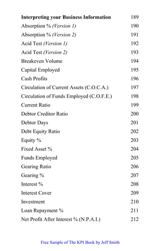 Kpi book sample | PDF