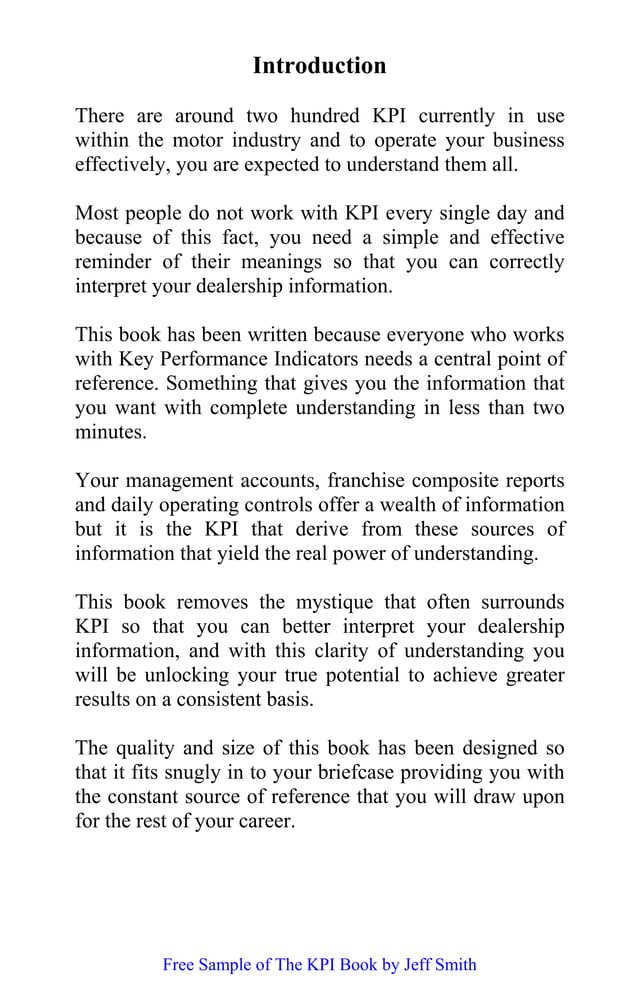 Kpi book sample | PDF | Desktop Publishing | Computer Software and ...