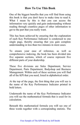 Kpi book sample | PDF