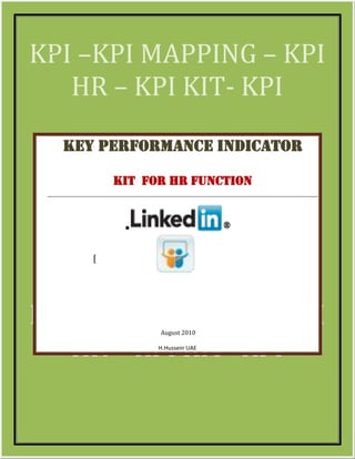 Key performance indicator | DOC | Human Resources | Business