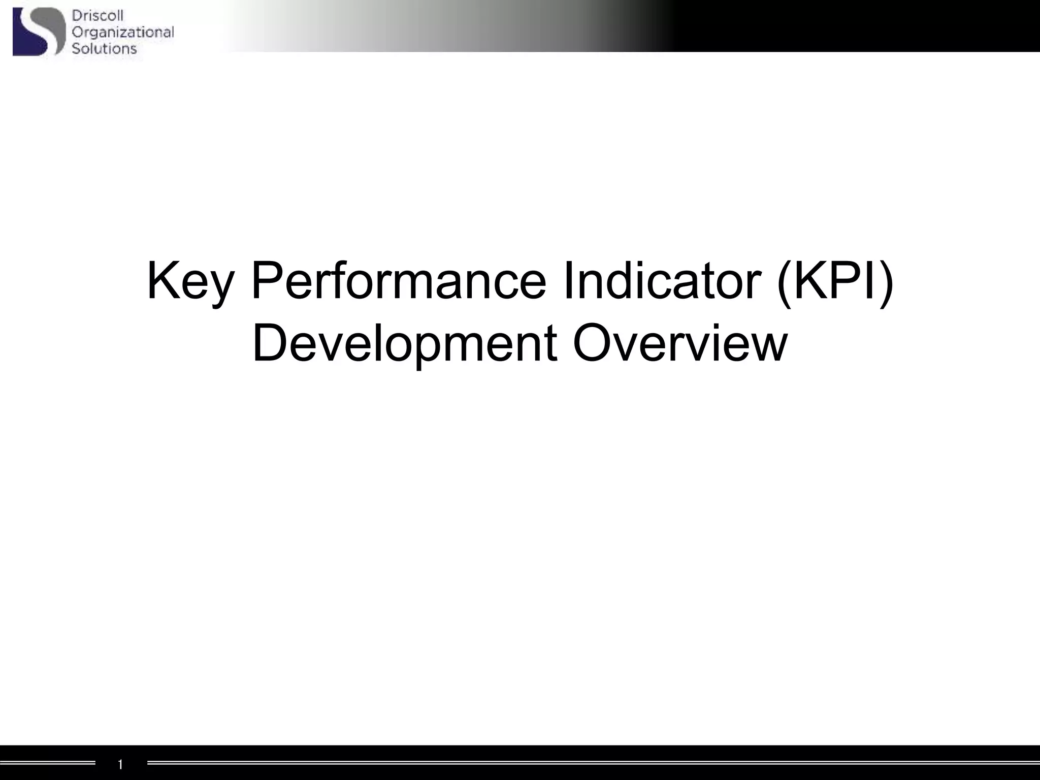 KPI Development Overview | PPTX