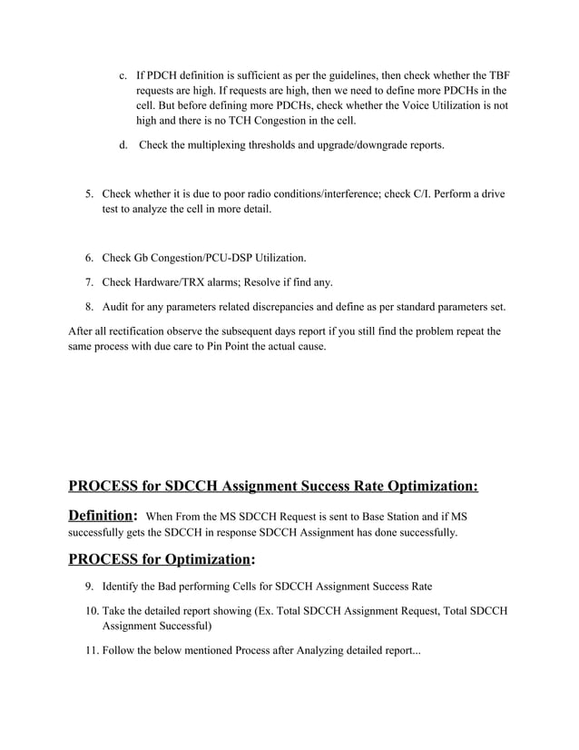 Telecom KPIs definitions | DOC