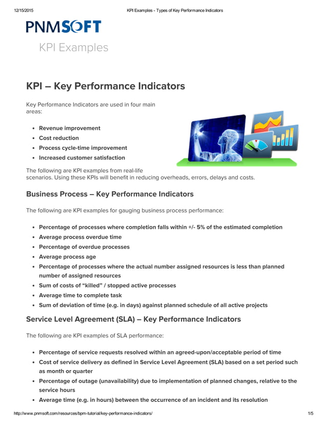 Kpi examples | PDF