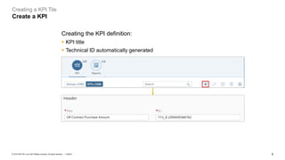 Create Kpi fiori apps | PDF