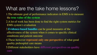 Key Performance Indices ( KPI ) Ambulances @ ni ems 2020 | PDF