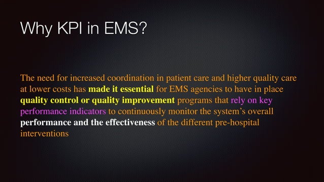 Key Performance Indices ( KPI ) Ambulances @ ni ems 2020 | PDF ...