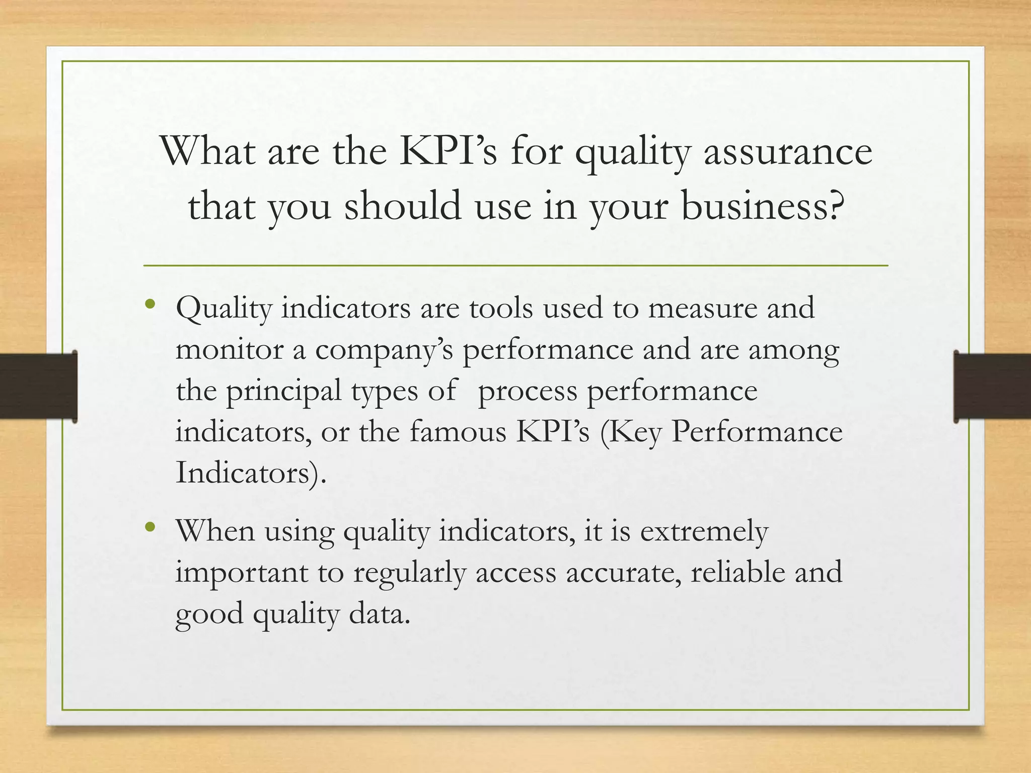 KPI for quality assurance.pptx