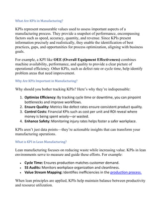 Ultimate Guide to KPIs in Manufacturing kpi manufacturing.pdf