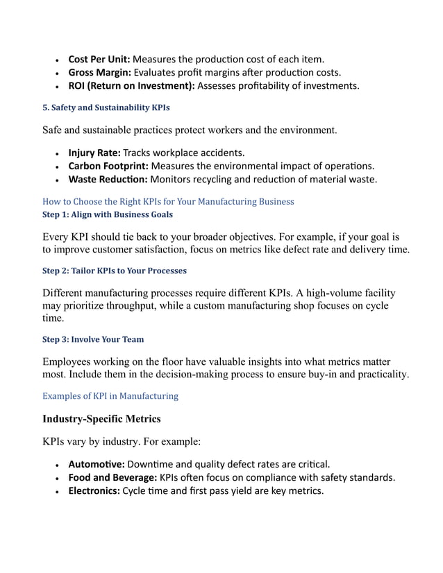 Ultimate Guide to KPIs in Manufacturing kpi manufacturing.pdf