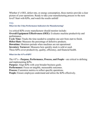 Ultimate Guide to KPIs in Manufacturing kpi manufacturing.pdf