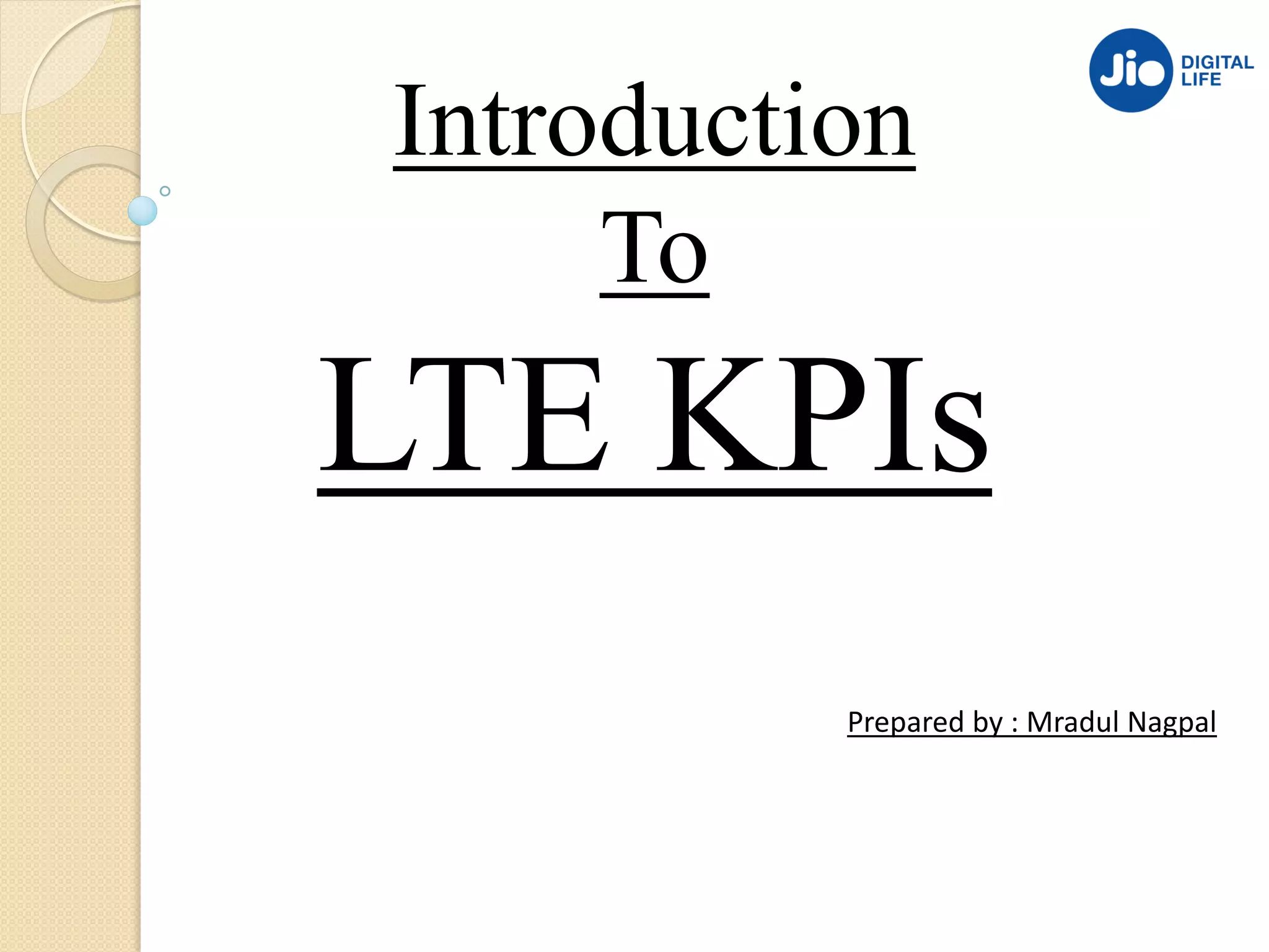 LTE KPIs and Formulae | PDF