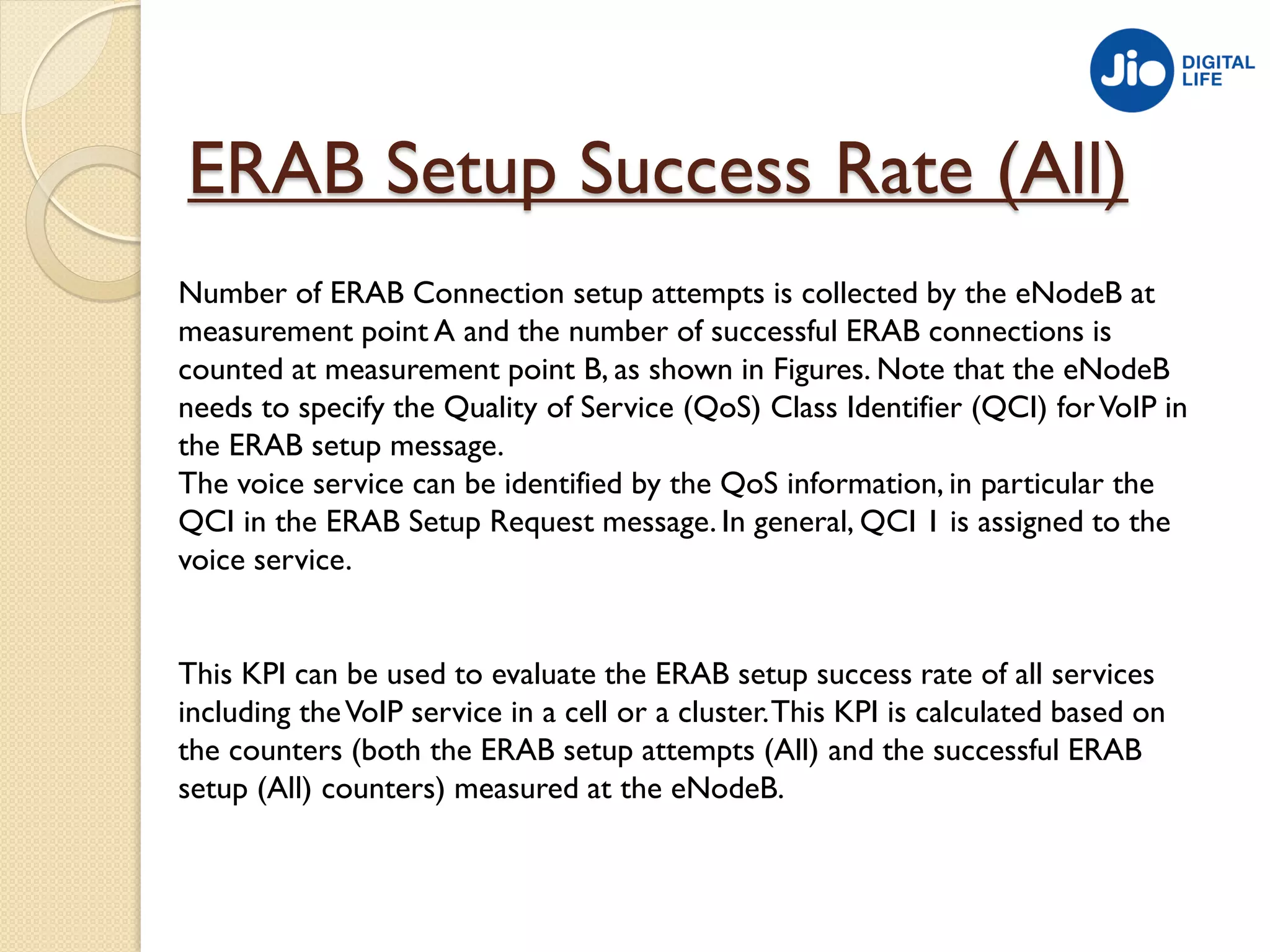 LTE KPIs and Formulae | PDF