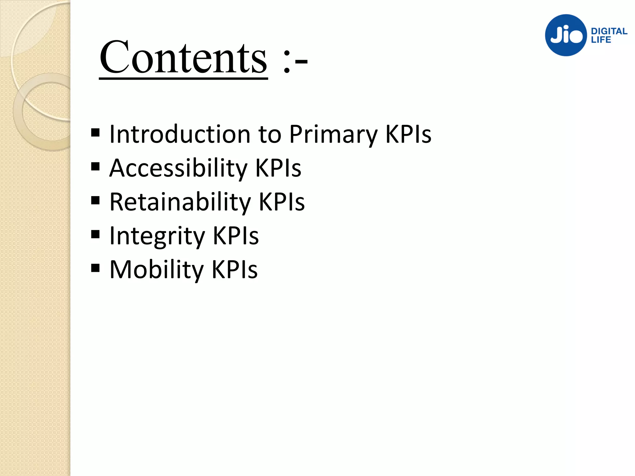 LTE KPIs and Formulae | PDF