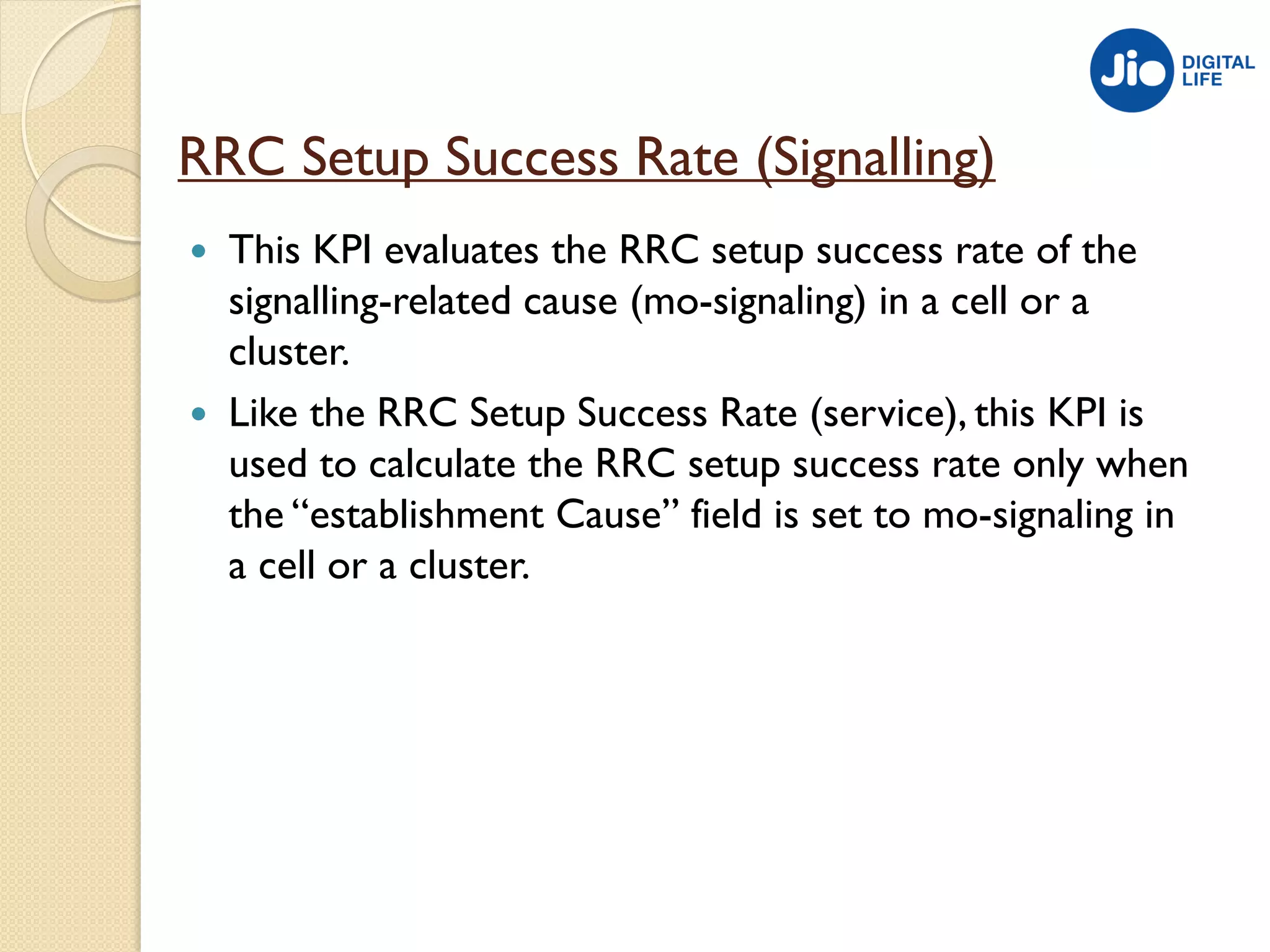 LTE KPIs and Formulae | PDF