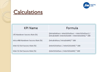 LTE KPIs and Formulae | PDF
