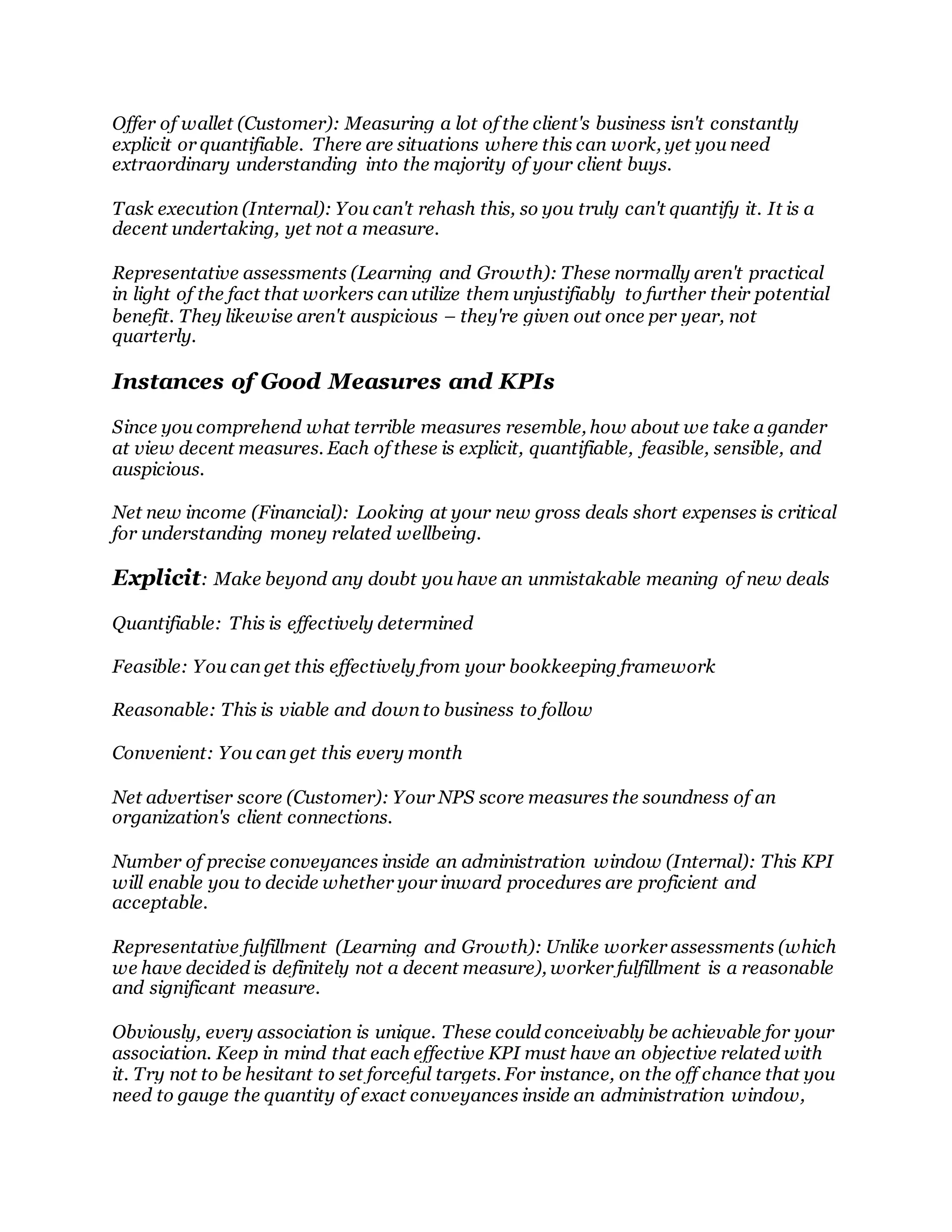 Kpi optimization | DOCX