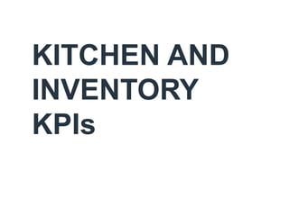 kpi restaurant.ppt | Business Administration | Business