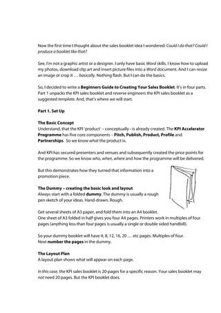 Creating a Sales Brochure | PDF | Desktop Publishing | Computer ...
