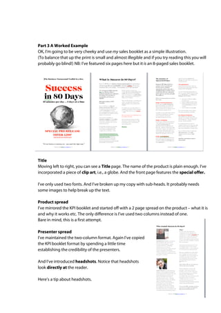Creating a Sales Brochure | PDF | Desktop Publishing | Computer ...