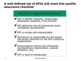 KPI System Introduction | PPT | Business | Business and Finance