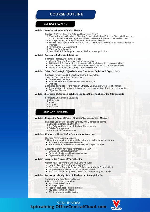 KPI Training and Best Practices Flyer | PDF