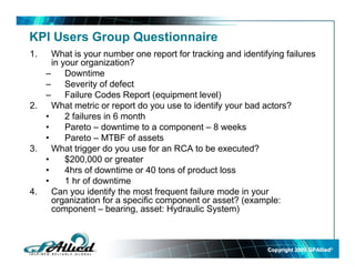 KPI Users Group - Failure Reports | PDF