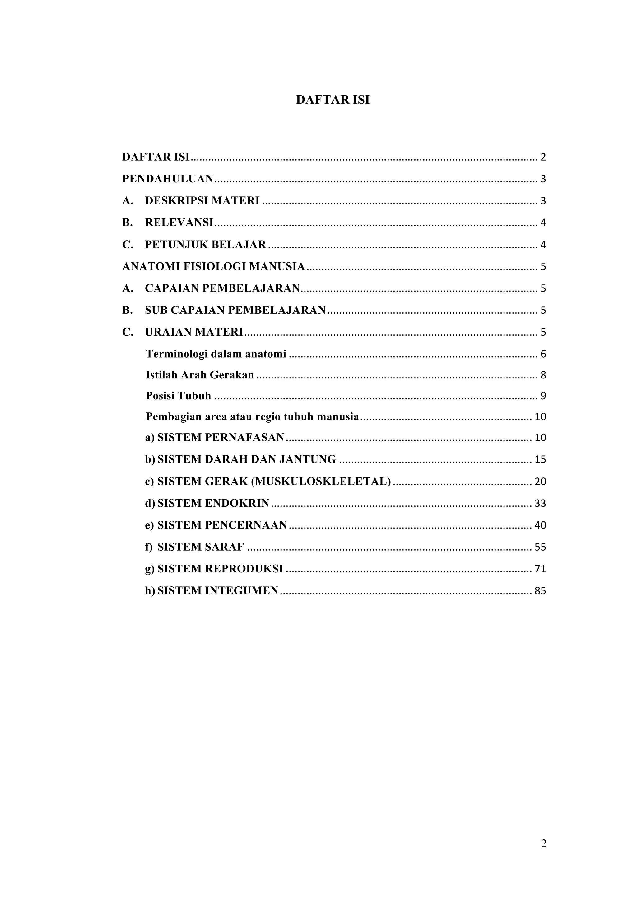 Materi PDF M2KB2 - Anatomi Fisiologi | PDF