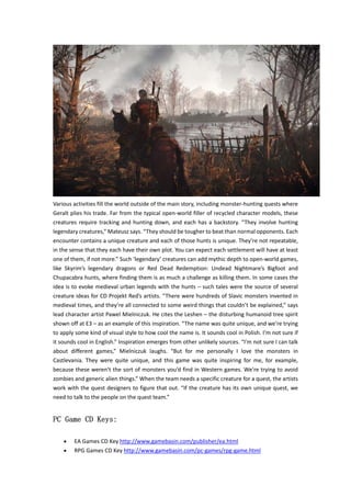 The witcher 3 preview how to build an rpg with 36 endings - www ...