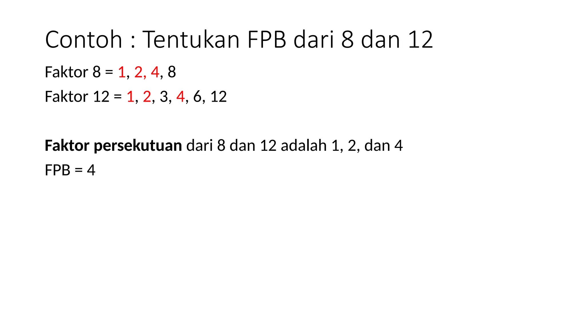 KPK dan FPB Matematika kelas 4 SD kurikulum 13 | PPTX
