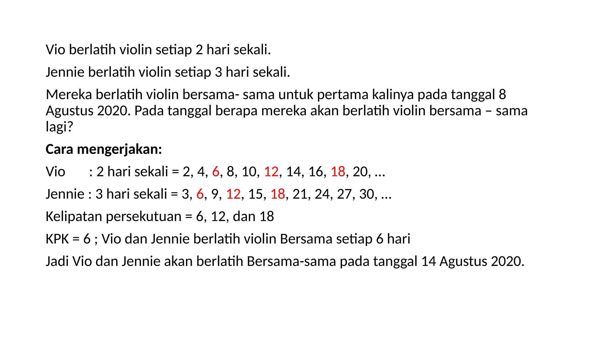 KPK dan FPB Matematika kelas 4 SD kurikulum 13 | PPTX