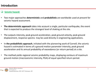 Seismic Microzonation | PPT