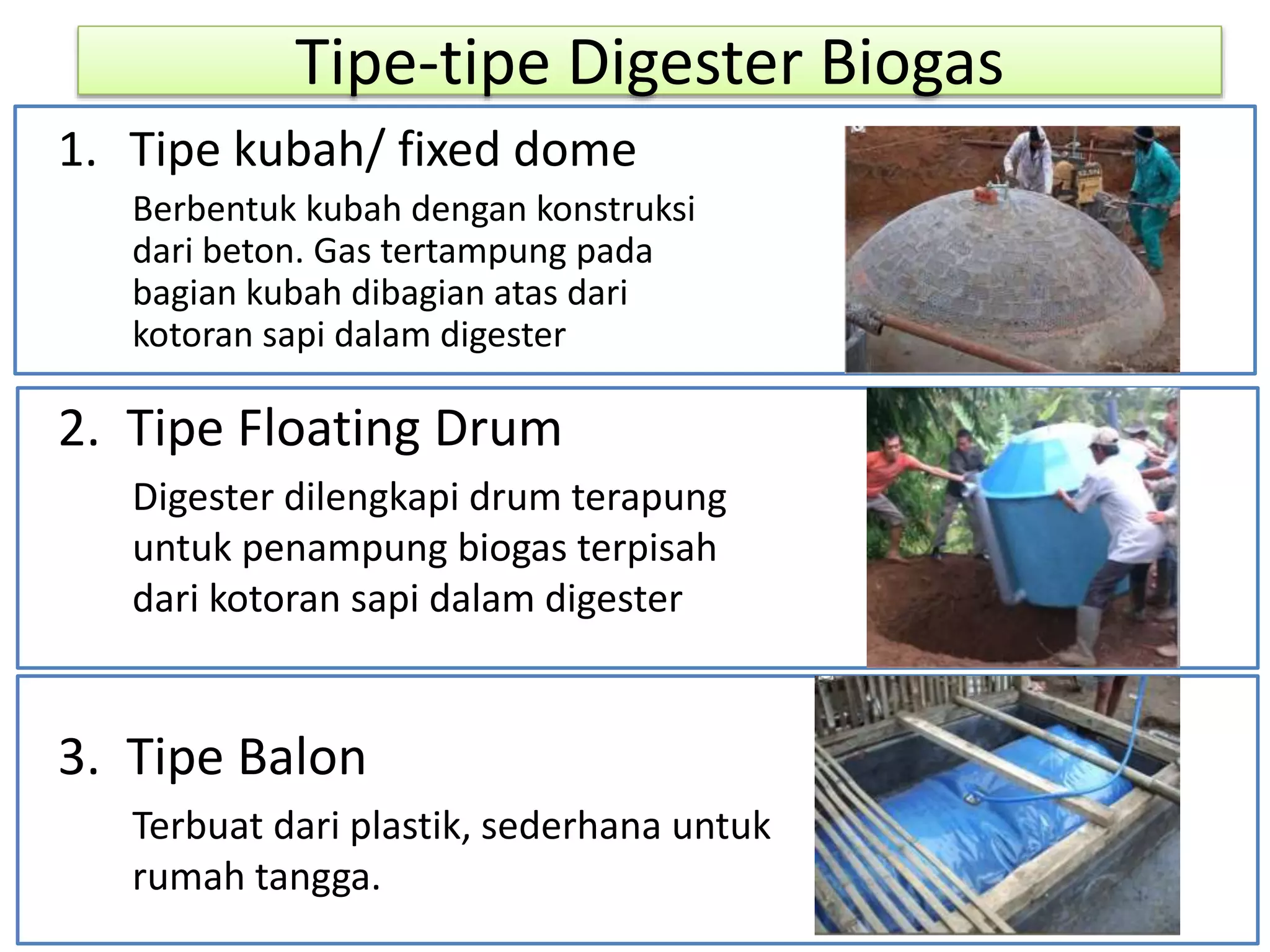 Teknologi Pengolahan Limbah Peternakan menjadi Biogas | PPSX