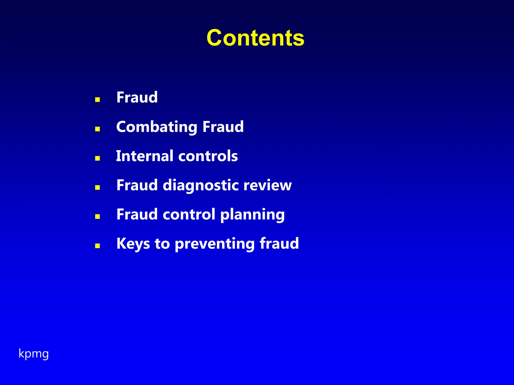 KPMG FRAUD RISK. ppt | PPT