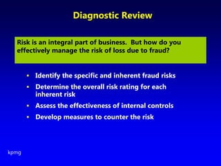KPMG FRAUD RISK. ppt | PPT