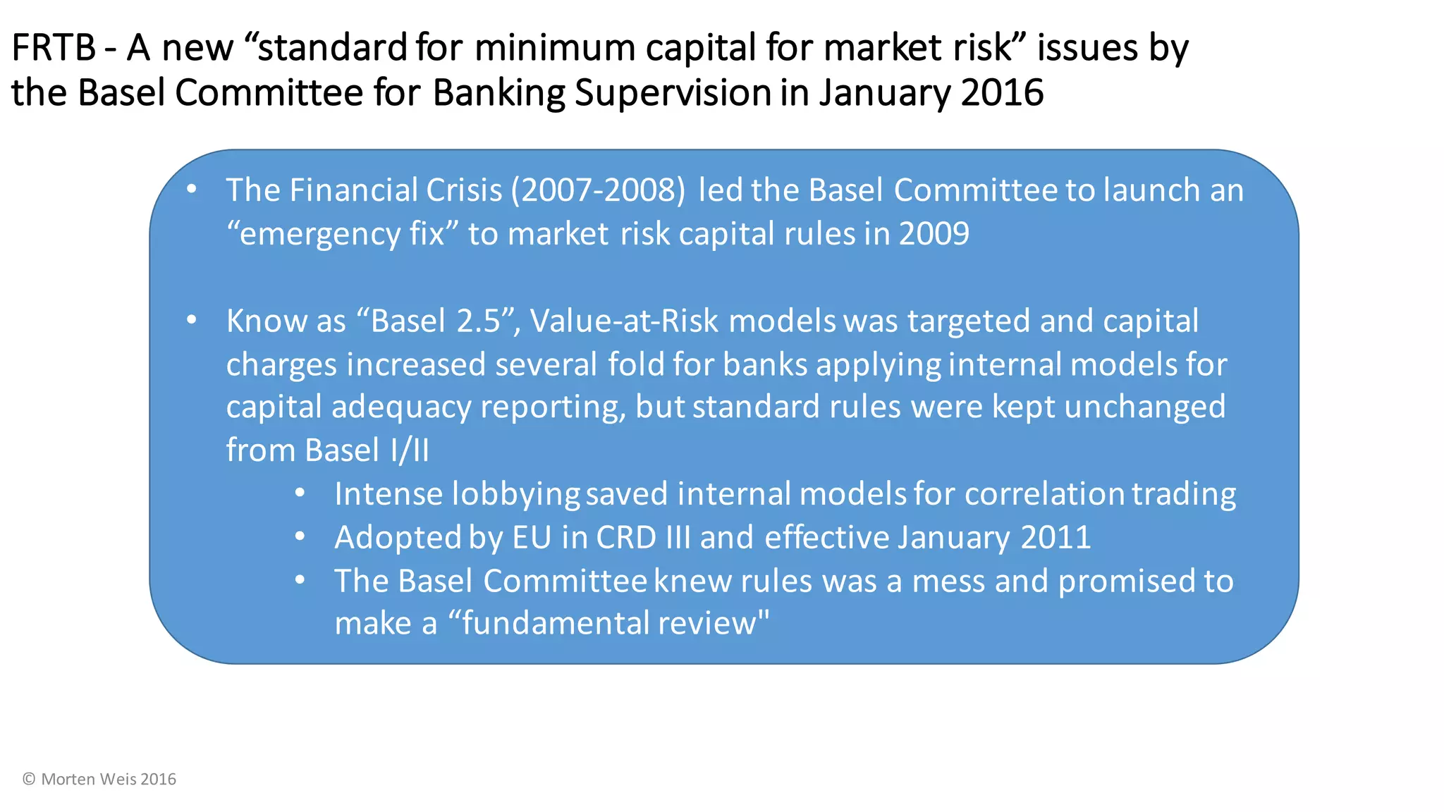 Fundamental Review of the Trading Book - What is FRTB and why start now ...