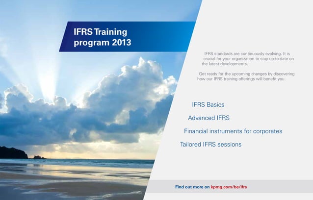 Kpmg ifrs training_program_2013 | PDF | Financial Industry | Industries