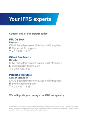 Kpmg ifrs training_program_2013 | PDF | Financial Industry | Industries