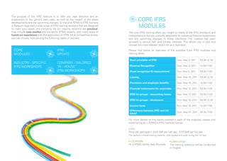 Kpmg Ifrs Training Brochure | PDF