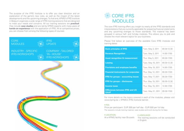 Kpmg Ifrs Training Brochure | PDF | Business Accounting & Finance ...