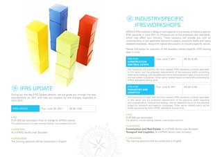 Kpmg In Belgium Ifrs Training Brochure | PDF