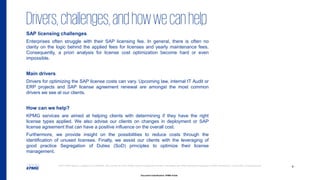 KPMG SAP Licensing | PDF