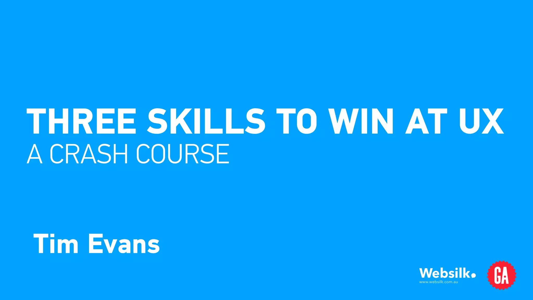 Three key mindsets for UX | PPT