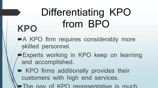 Kpo | PPTX | Business Administration | Business